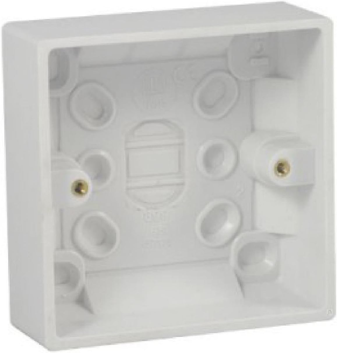 Double Wall Switch & Back Box Pattress. 2 Gang 2 Way Switched ...