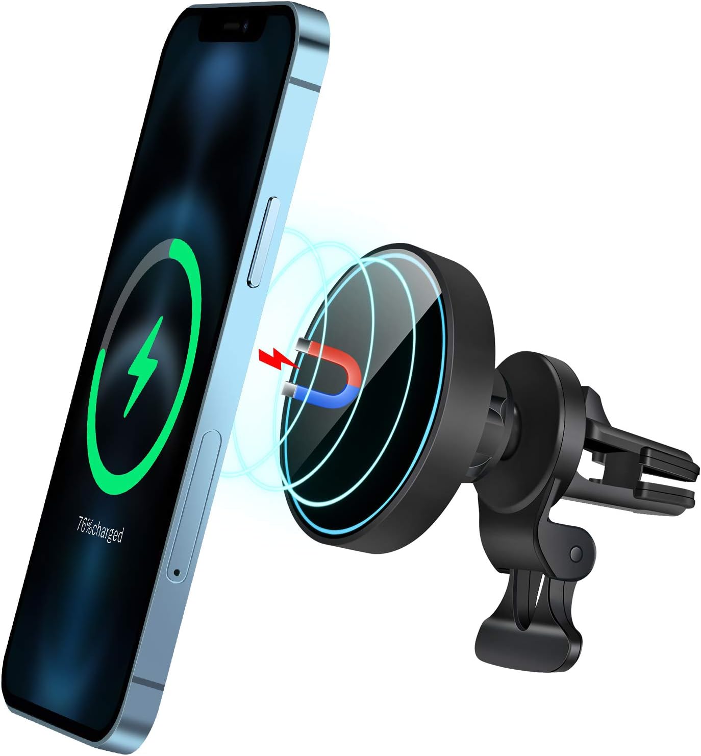 HVDI Mag-Safe Charger 15W Magnetic Wireless Car Charger Magnetic ...