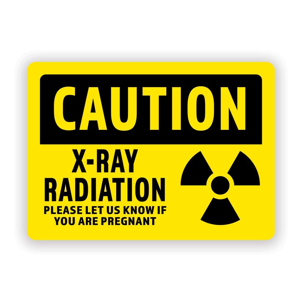 Mua 2-Pack Caution X-Ray Vinyl Decal Sticker | 7-Inch by 5-Inch ...