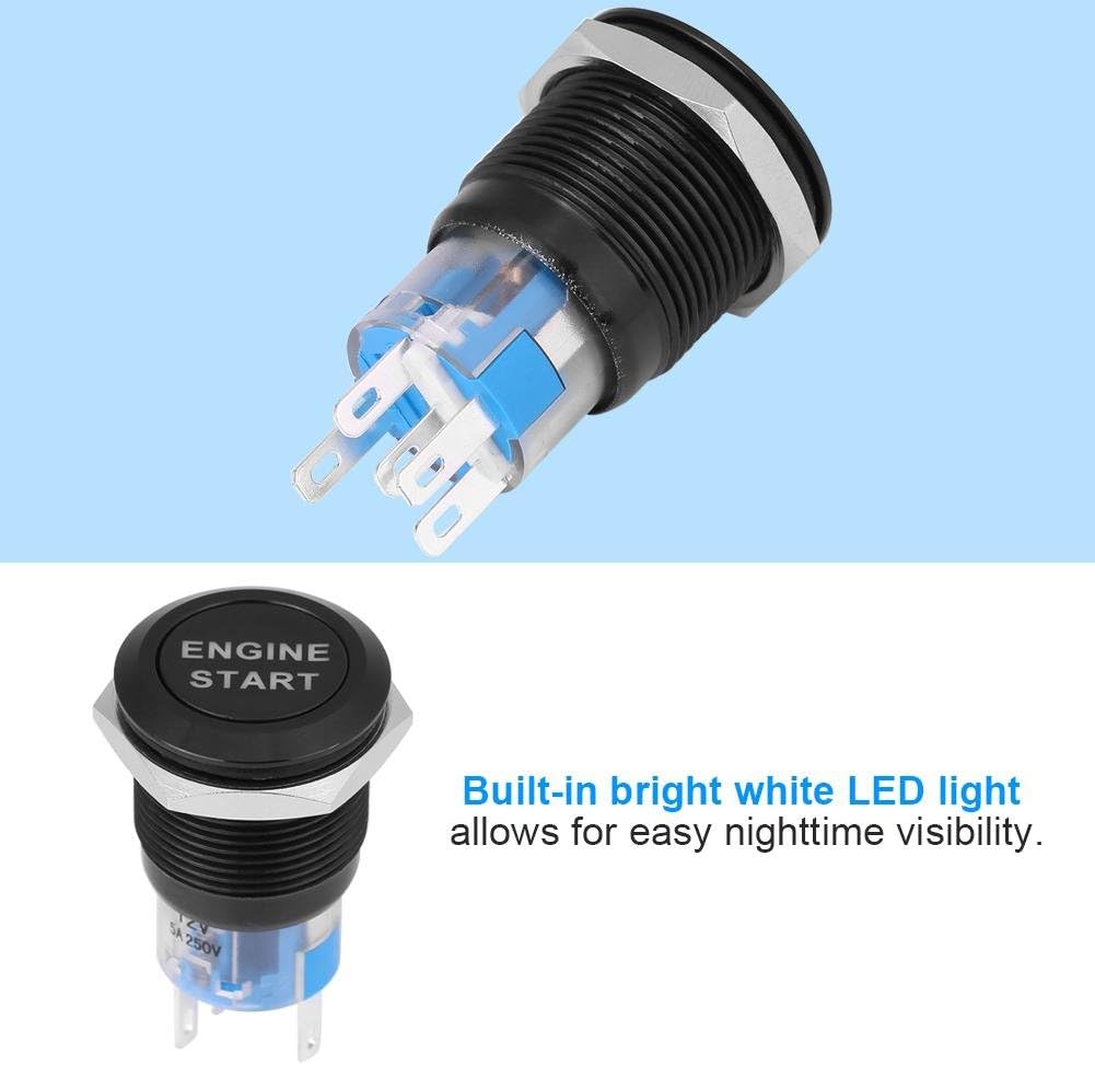 12V DC LED Car Engine Start Stop Push Button Switch Ignition Starter ...
