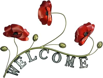 Amazon.com: The Creative Critters Poppy Welcome Sign - Perfect for That ...