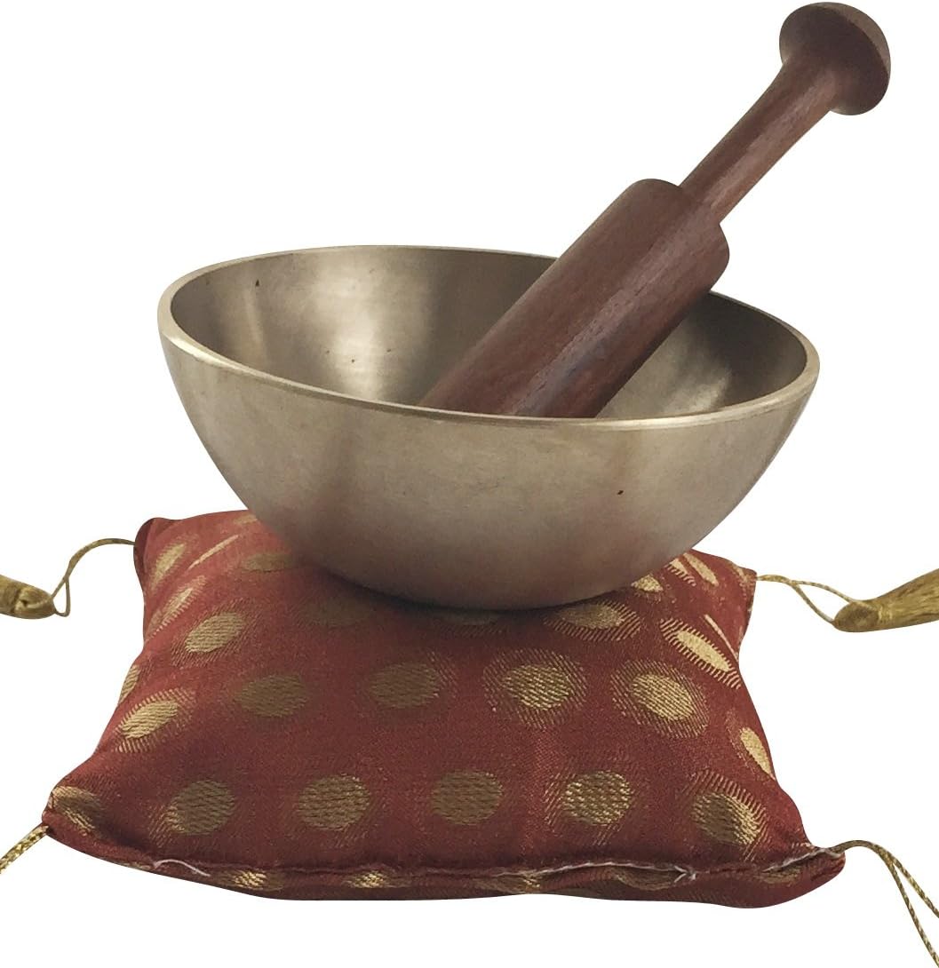 Singing Bowl with Cushion and Beater, Original From India, 250 Grams ...