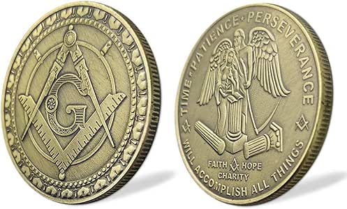 Amazon.com: Masonic Coin Freemasons Master Mason Blue Lodge ...