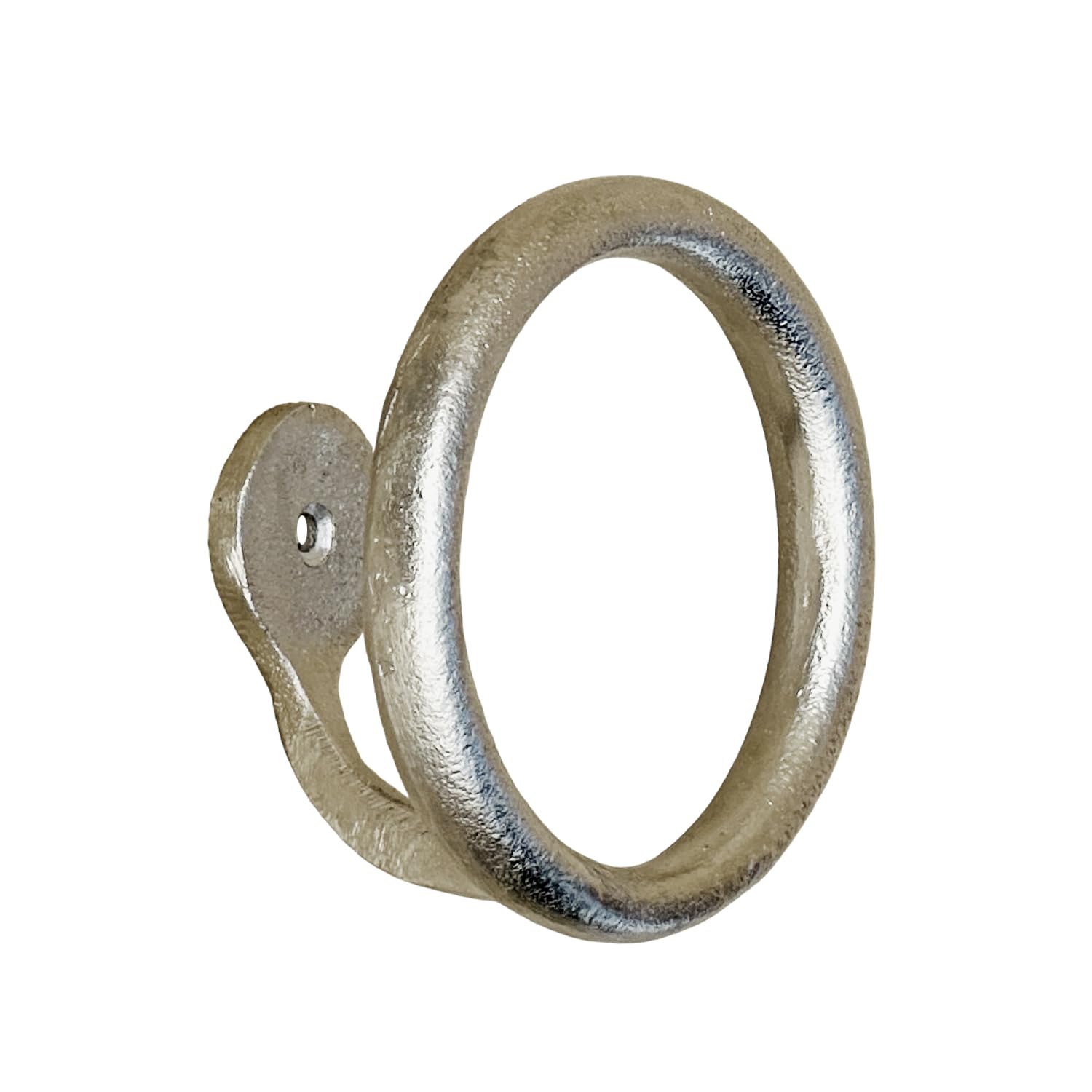 Living Ideas Silver Plated Modern Farmhouse Round Circle Hook Classic ...