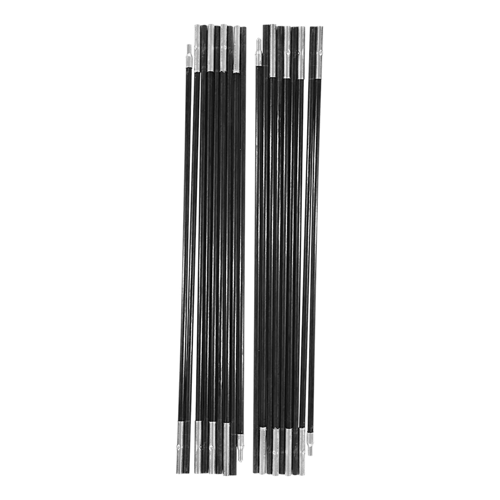 Tent Tarp Poles 4.9M, Universal 9 Sections Fiberglass Camping Tent Pole ...