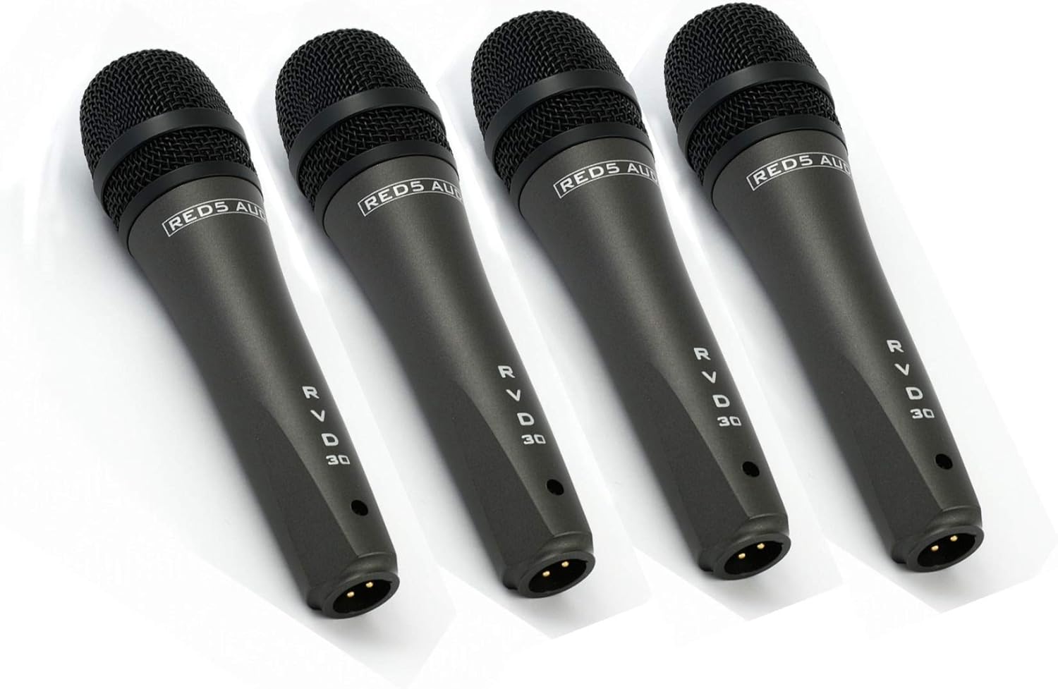 Red5 Audio RVD30 Dynamic Stage Microphone – 4 Pack – BigaMart