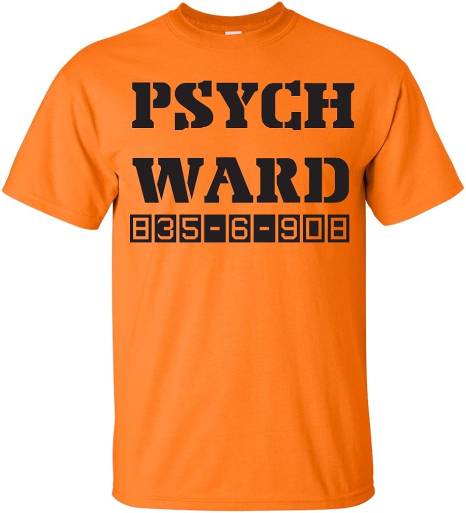 Amazon.com: VictoryStore Apparel - Psych Ward Costume T-Shirt: Clothing