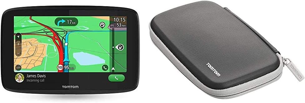 TomTom Car Sat Nav GO Essential, 6 Inch, Black & L133538 Sat Nav Accy ...