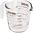 Amazon.com: Pyrex Prepware 2-Cup Measuring Cup, Red Graphics, Clear ...