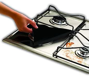 Amazon.com: 4-Pack Cooks Innovations Black Non-Stick Burner Covers ...