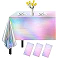Amazon.com: 3 Pack Iridescent Tablecloth, 54" x 108" Birthday Party ...