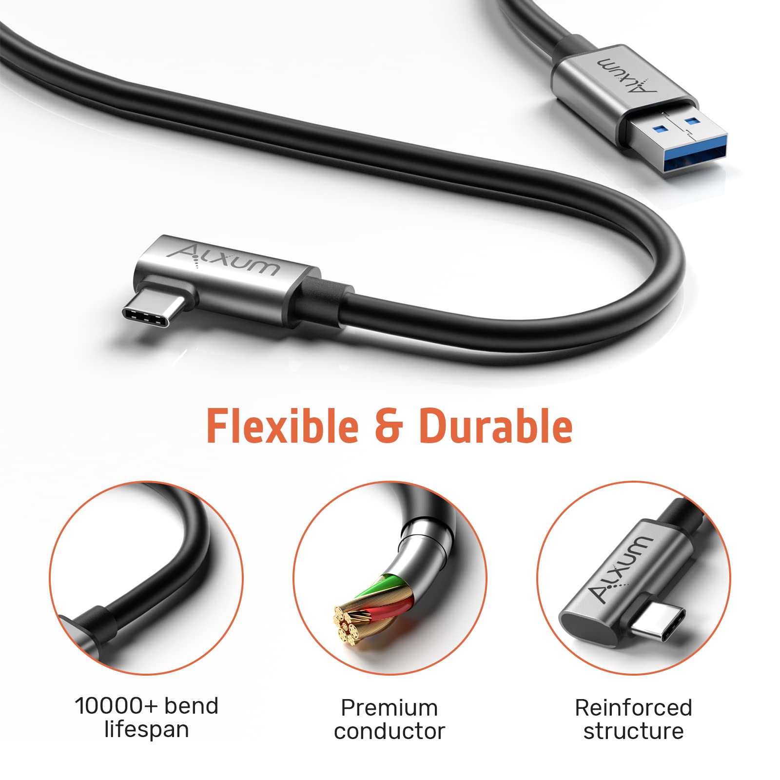 Mua Alxum Link Cable 16FT, USB3.0 Type A to C Link Cable for PC, High ...