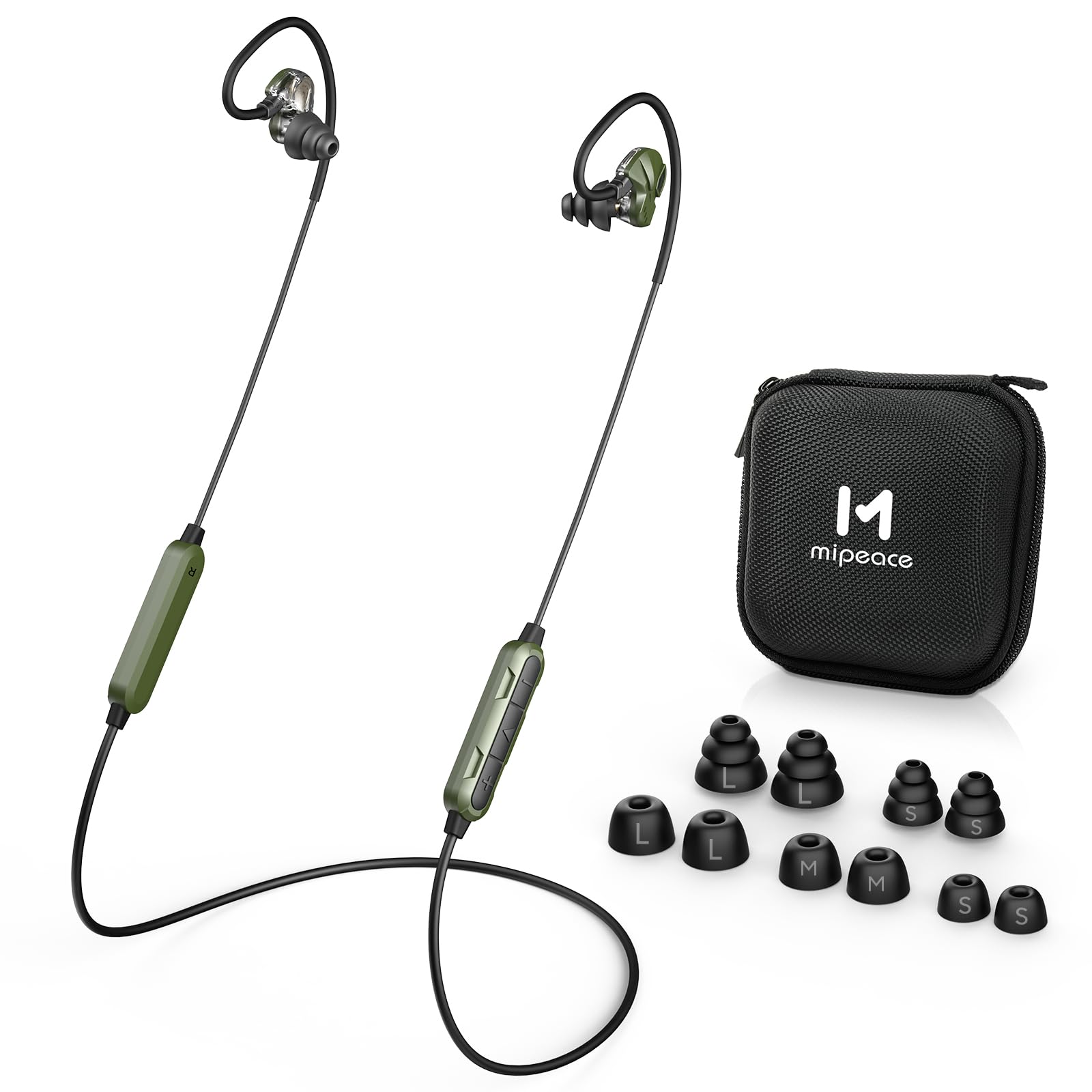 MIPEACE Bluetooth Hearing Protection,Work Ear Plug Headphones,25dB ...