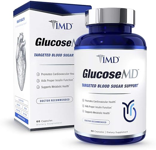 1MD GlucoseMD - Blood Sugar Support Supplement | with Patented Cinnamon ...
