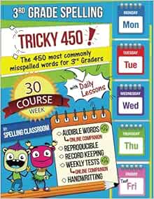 Amazon.com: Tricky 450! 3rd Grade Spelling: 450 Most Commonly ...