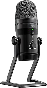 Amazon.com: FIFINE USB Studio Recording Microphone Computer Podcast Mic ...