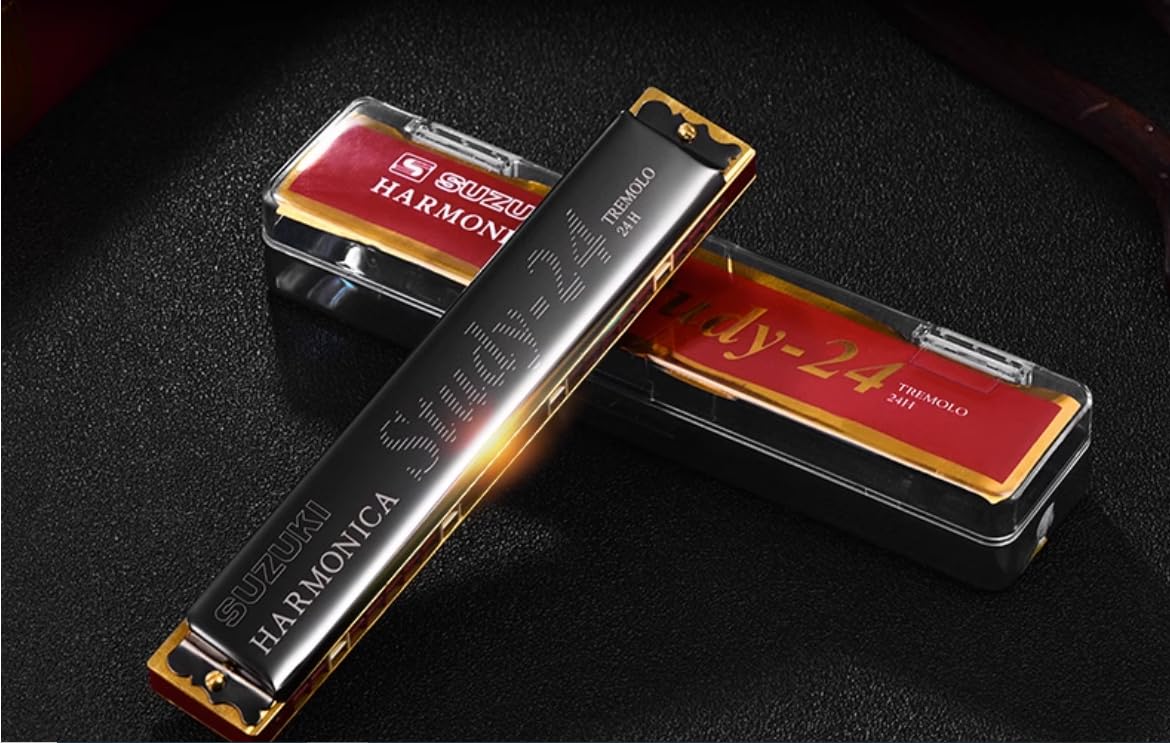 Mua SUZUKI Harmonica Tremolo Study 24 - key of A Black color version ...