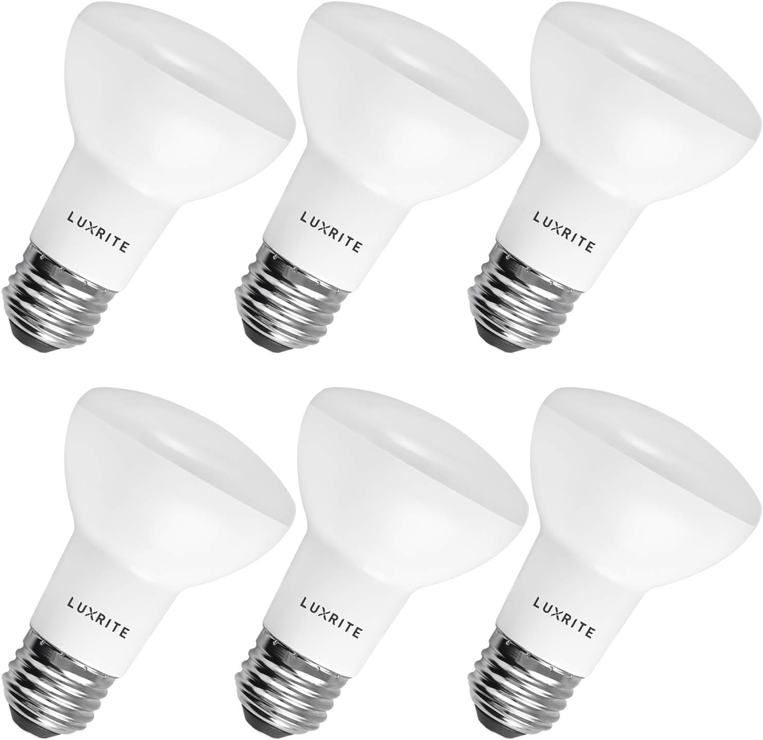 Luxrite BR20 LED Bulb, 45W Equivalent, 2700K Warm White, Dimmable, 460 ...