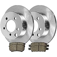 Amazon.com: AutoShack CBO630381037CPA Rear Brake Kit Rotors and Ceramic Pads Pair of 2 Driver ...