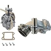 Amazon.com: jtfrkope Dio reed valve cylinder Carburetor Kit For 66cc ...