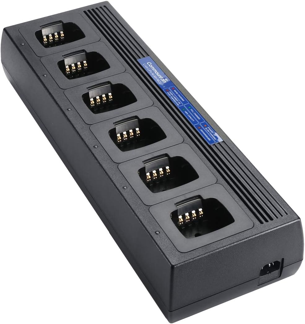 Amazon.com: Six Unit Charger for Motorola Radios CP185 CP100D ...