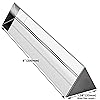 Amlong Crystal 8 inch Optical Glass Triangular Prism for Teaching Light ...