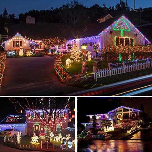 Toodour Icicle Christmas Lights, 432 LED 35.4ft 8 Modes Icicle String ...