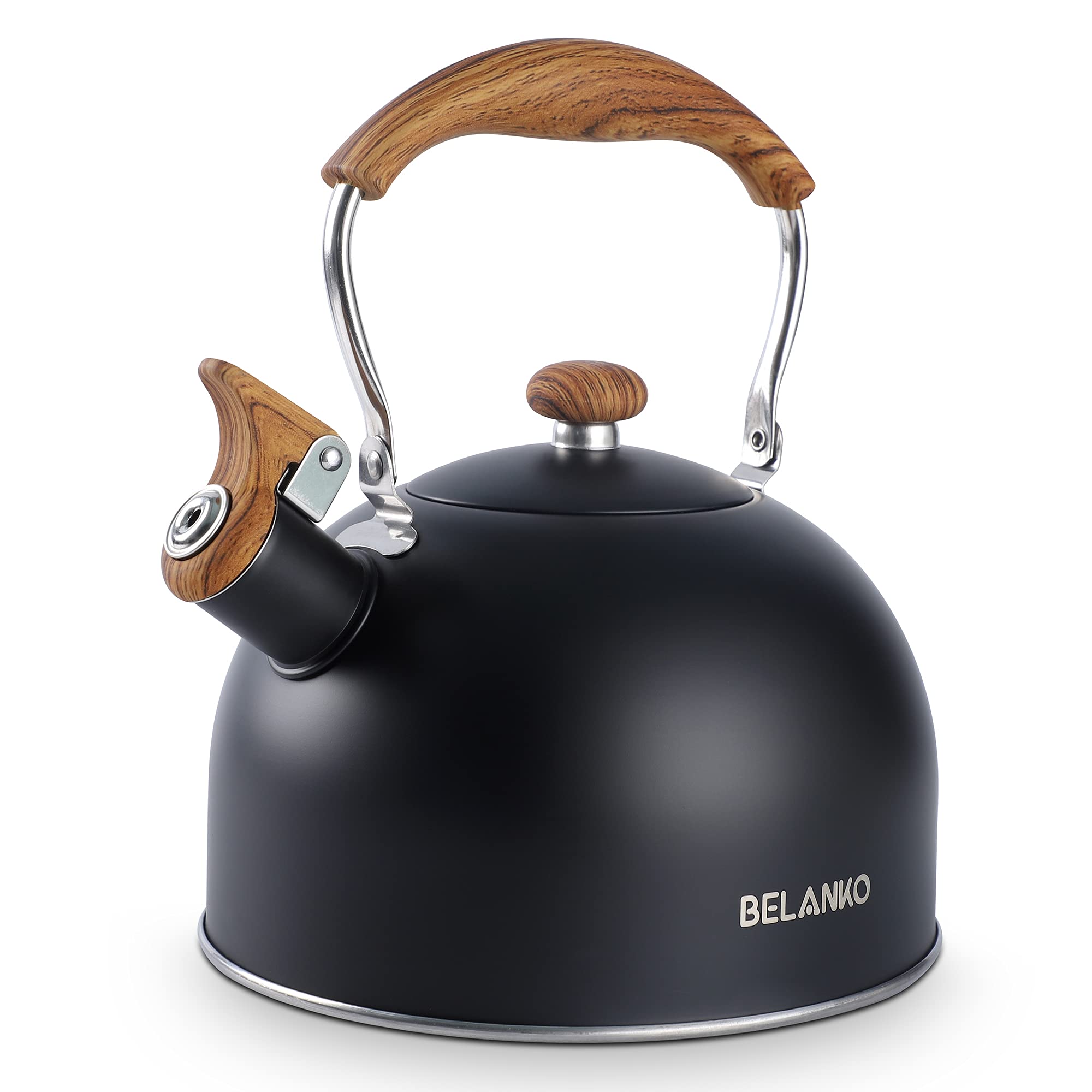 Tea Kettle, BELANKO 85 OZ / 2.5 Liter Whistling Tea Kettle, Tea Pots ...