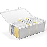 Amazon.com: Top Loaders Storage Box, 100 Count Plastic Trading Card ...