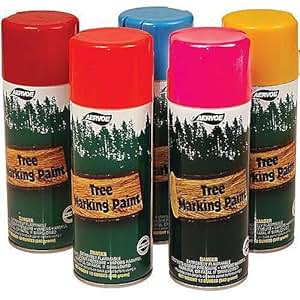 Tree Marking Paint, 16oz. Cans (Case of 12, Blue), Spray Paint - Amazon ...