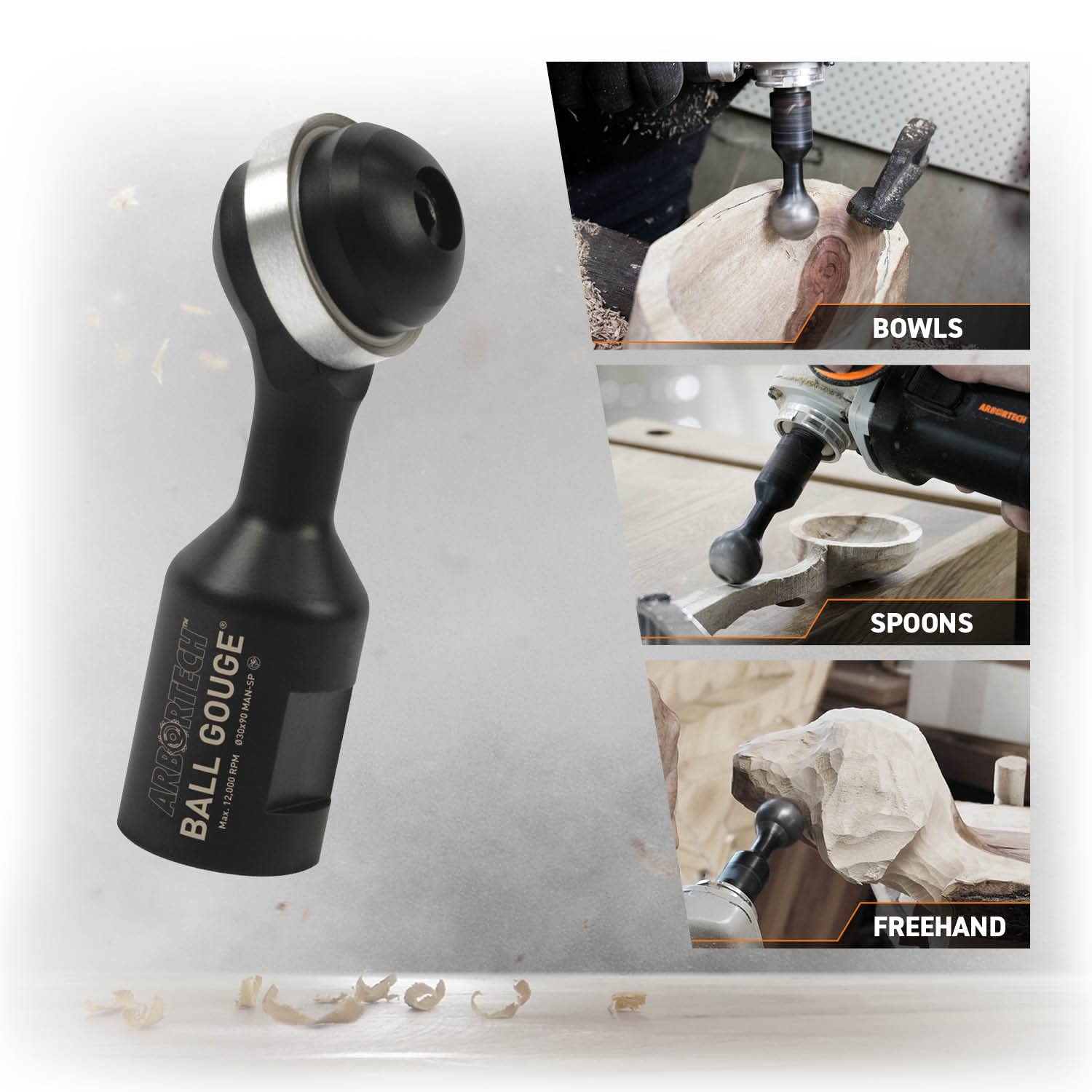 Mua Arbortech Ball Gouge | Ø 30 mm Spherical Shaped Wood Gouge Power ...