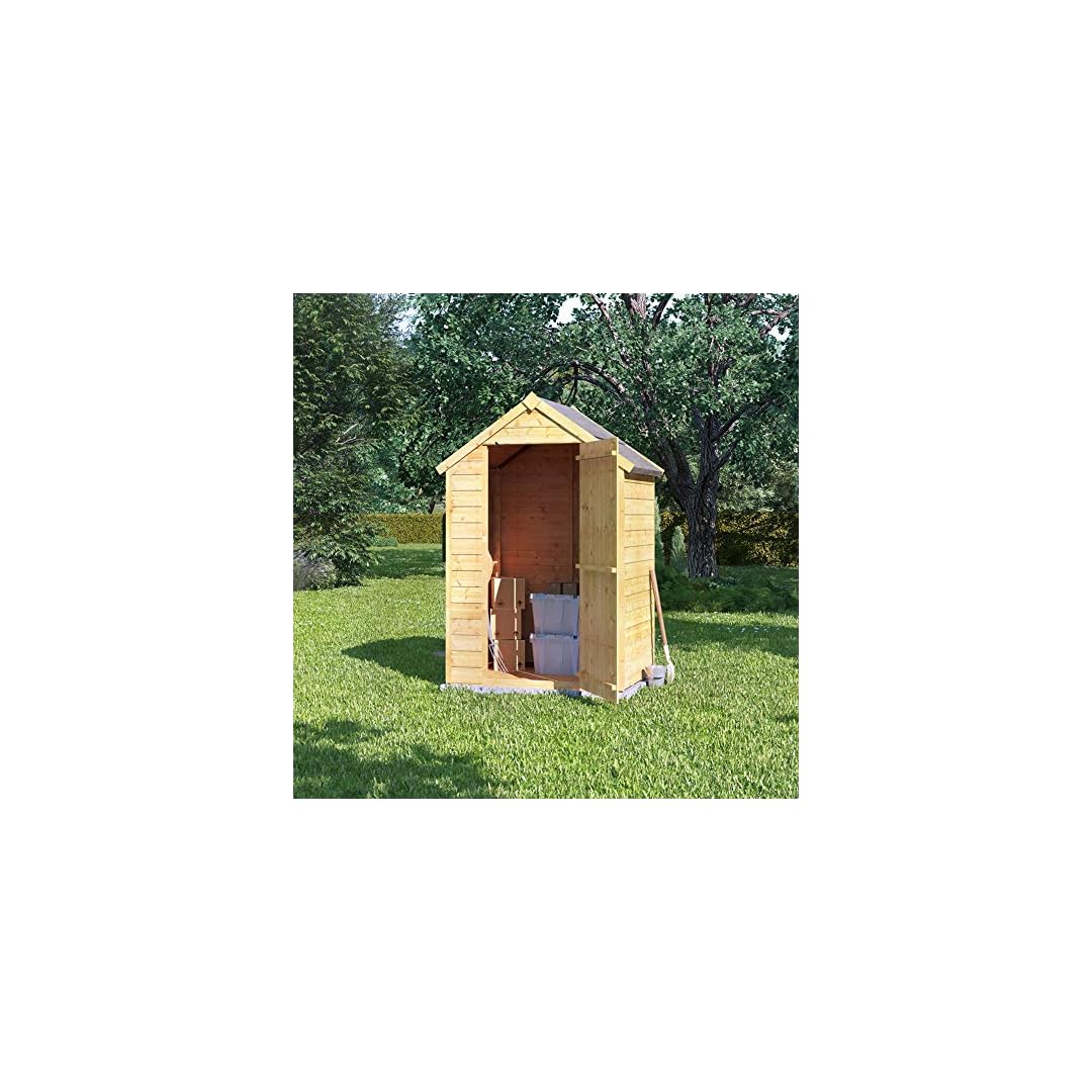 BillyOh Garden 3x4 Sentry Overlap Shed With Floor Windowless Apex ...