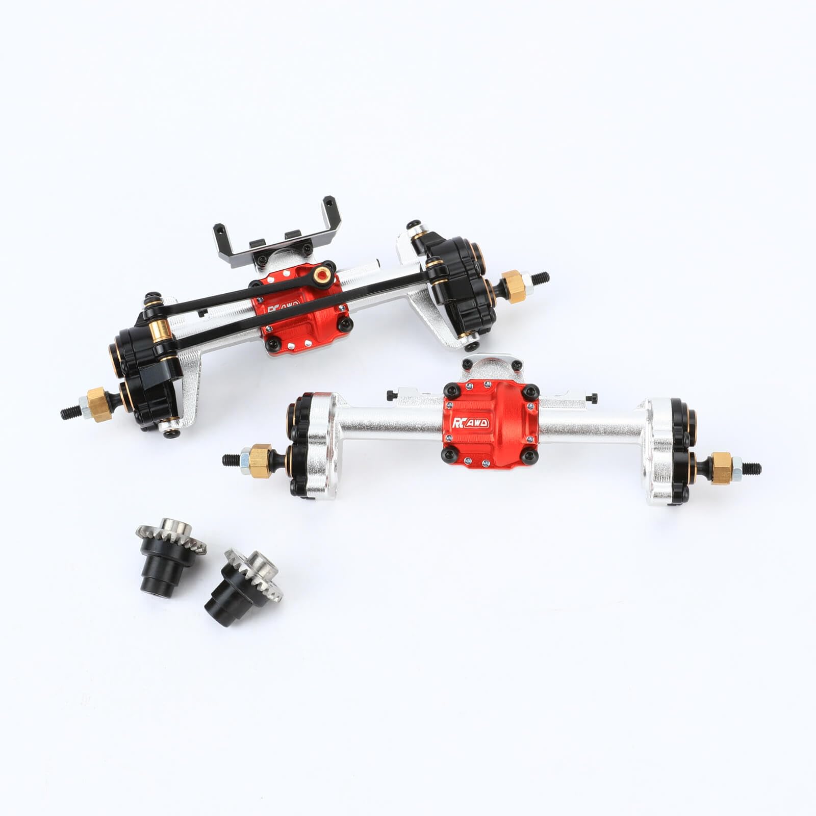 RCAWD Alum Diff Locker Portal Axle & Differential for Axial 1/24 SCX24 ...