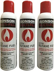 3 Cans Ronson Multi-fill Ultra Butane Fuel 5.82 Oz 165 G These Are the ...
