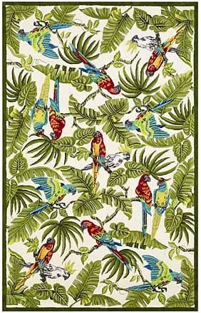 Amazon.com: Parrot in the Jungle Rug, 5ft x 8ft: Area Rugs: Kitchen ...