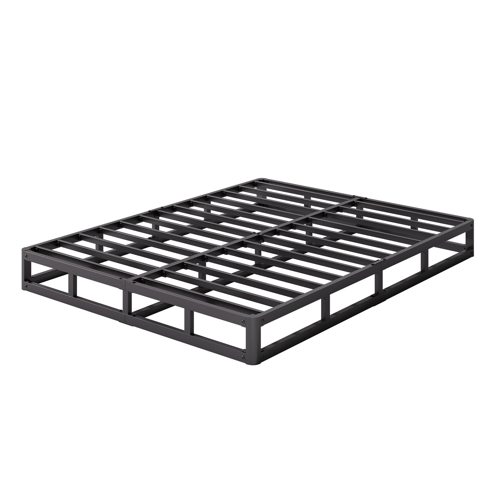 Askeld Bed Frame Queen Size, 4 Inch Metal Queen Box Spring with Fabric ...