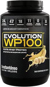 EVOLUTION WP100 PLÁTANO 1400 GR PROTEÍNA: Amazon.com.mx: Salud y ...
