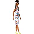 Amazon.com: Barbie Fashionistas Doll #210 with Brunette Hair in Bun ...