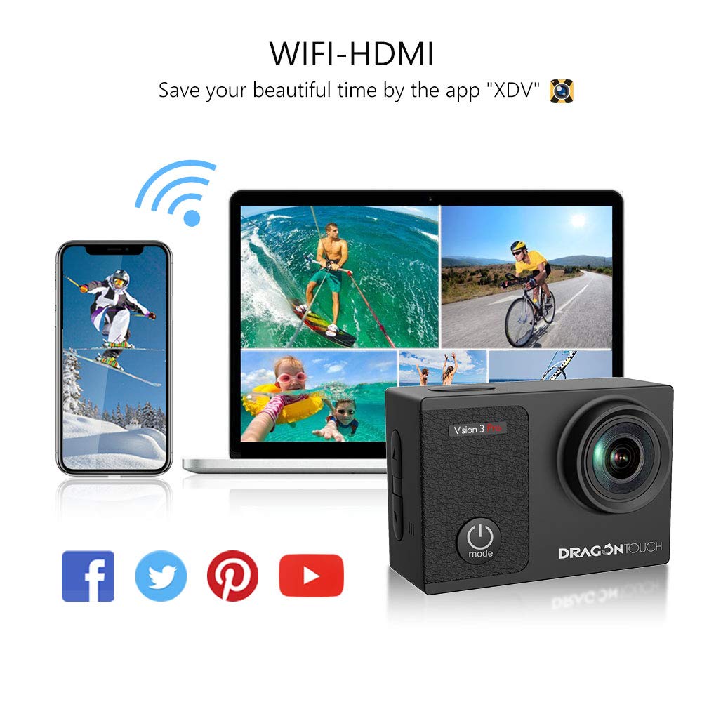 Mua Dragon Touch 4K Underwater HD Action Camera, Vision 3 Pro Touch ...