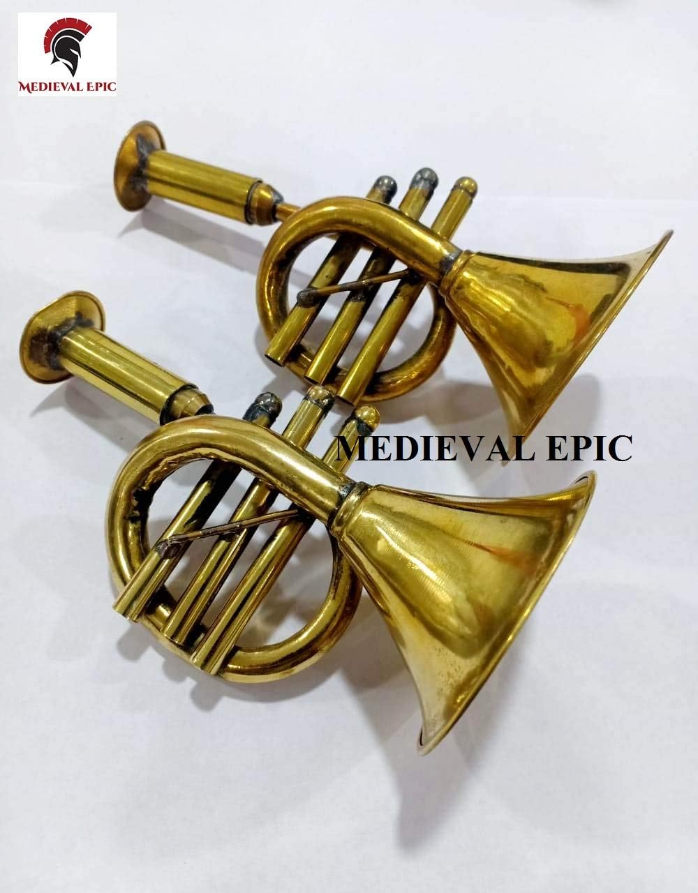 Military Style Army Brass Blowing Flugel Attack War Command Signal Horn ...