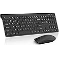 Amazon.com: Wireless Keyboard and Mouse Combo, Silent Full-Size ...