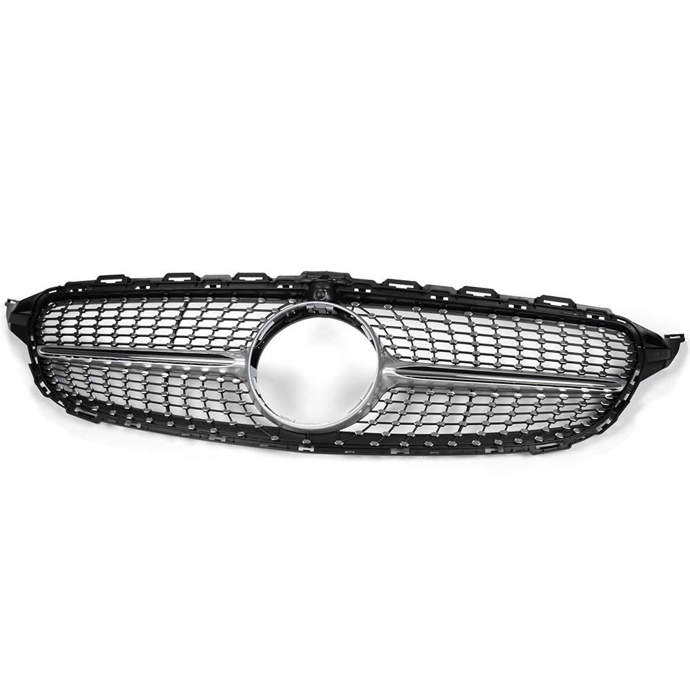 Buy Diamond Style Front Bumper Grille Hood Grill Trim Shell Compatible ...