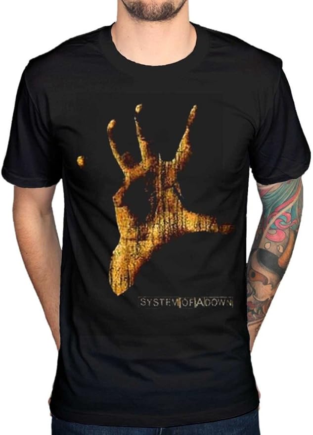 Official System of A Down Vintage Hand T Shirt SOAD System Rock Band ...