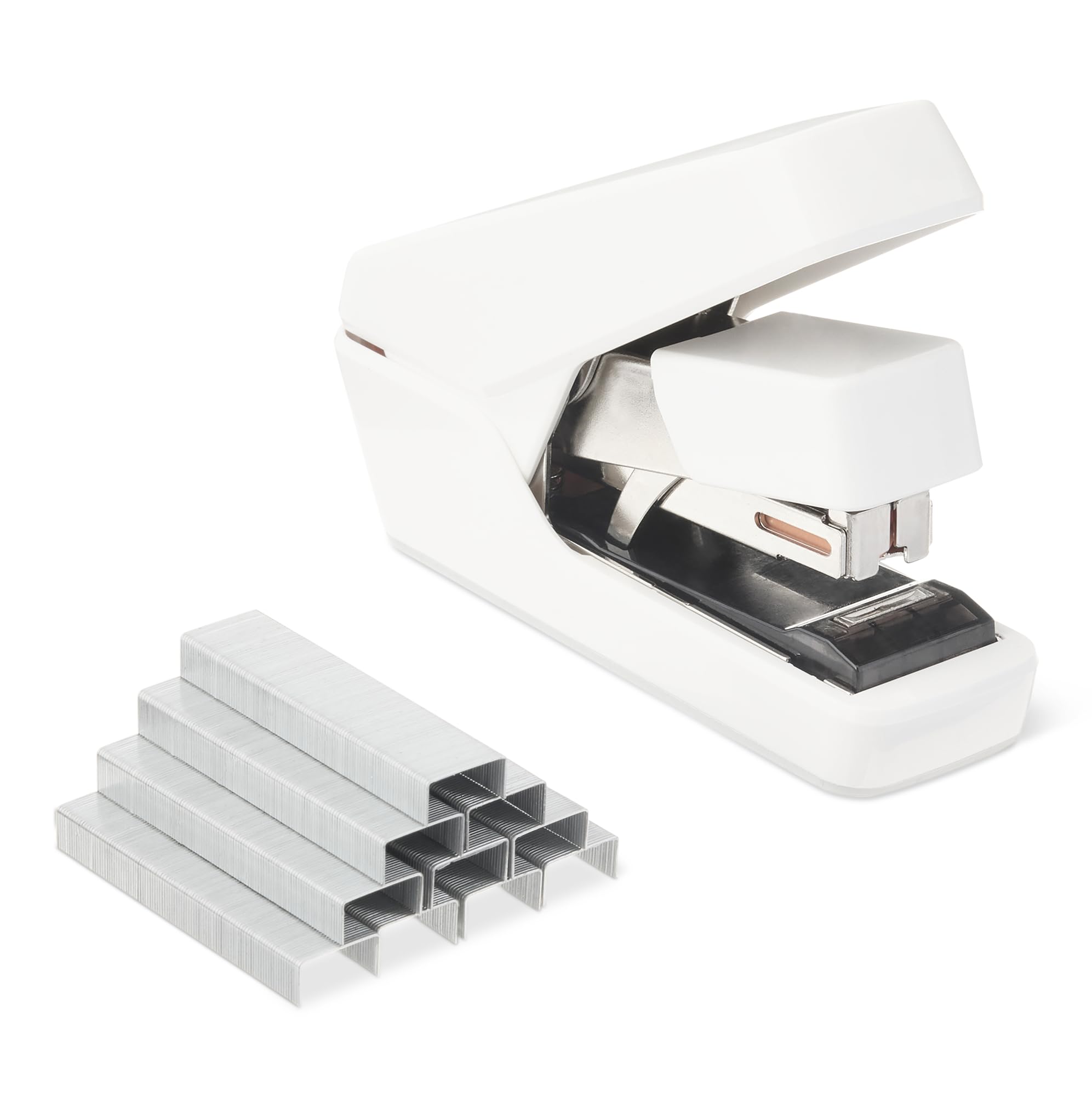 Amazon Basics Office Heavy Duty Stapler, Flat Clinch Effortless, 40 ...