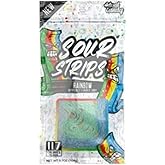 Amazon.com : SOUR STRIPS Rainbow Flavored Sour Candy Strips ...