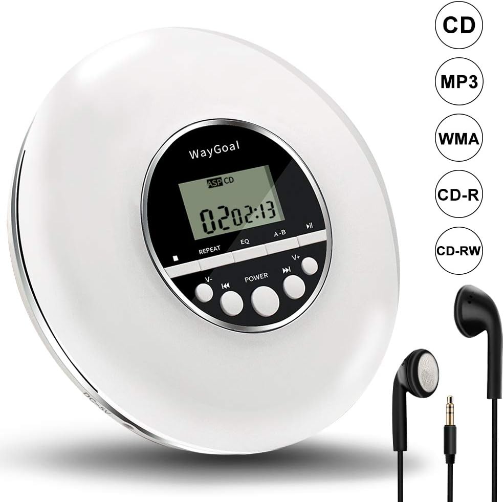 Personal CD Player, WayGoal Protable CD Player with Headphones Mini ...