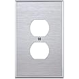 OVERSIZED Stainless Steel Outlet Cover, 1 Gang OVERSIZE Electrical ...