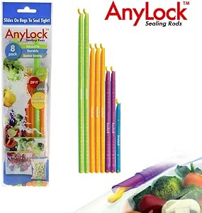 Anylock Sealing Rods Bag Sealers 8 Pack: Food Containers: Amazon.com.au