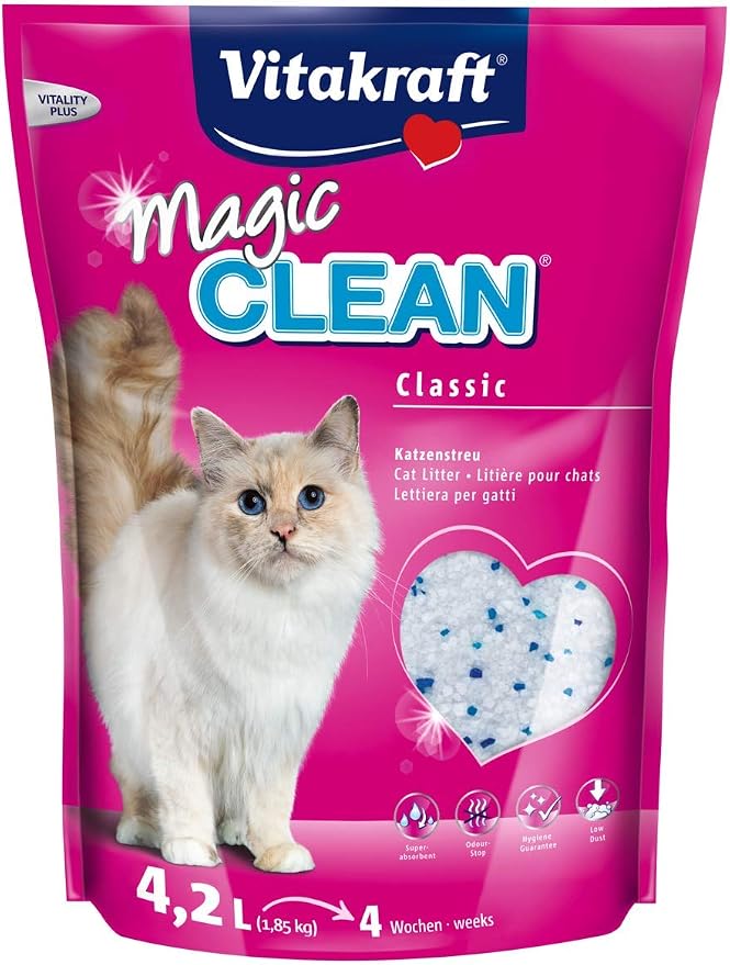 Vitakraft Magic Clean 15525 Cat Litter 4 Weeks: Amazon.co.uk: Pet Supplies
