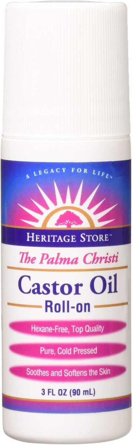 Heritage Store Castor Oil Roll-On, 3-Ounce: Amazon.ca: Health ...
